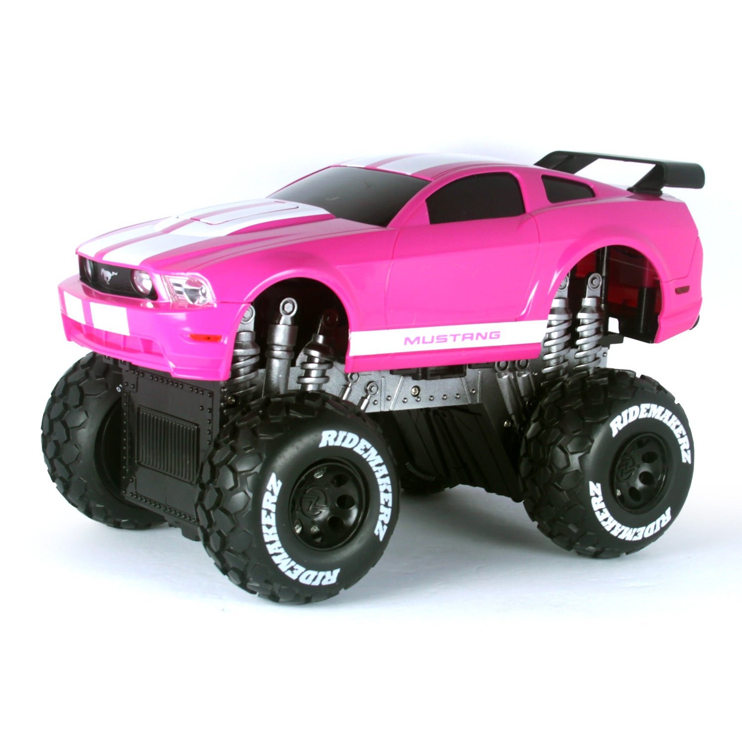 Ford Mustang - Pink/White - R/C Monster Kit | Ridemakerz - Online