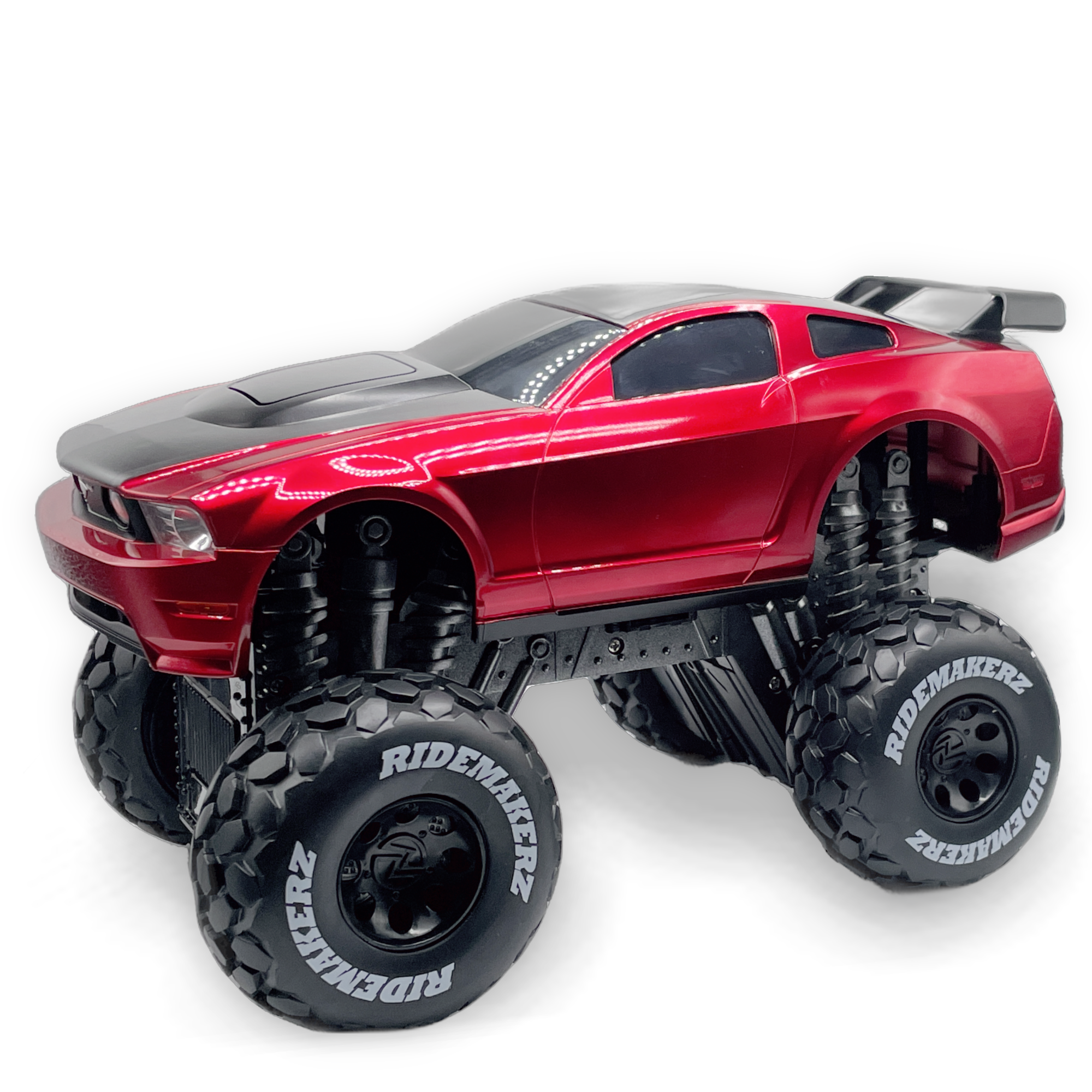 Ford Mustang - Red/Black - R/C Monster Kit | Ridemakerz - Online